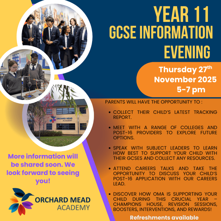 Year 11 GCSE Information Evening – Thursday 27th November 2025 ...